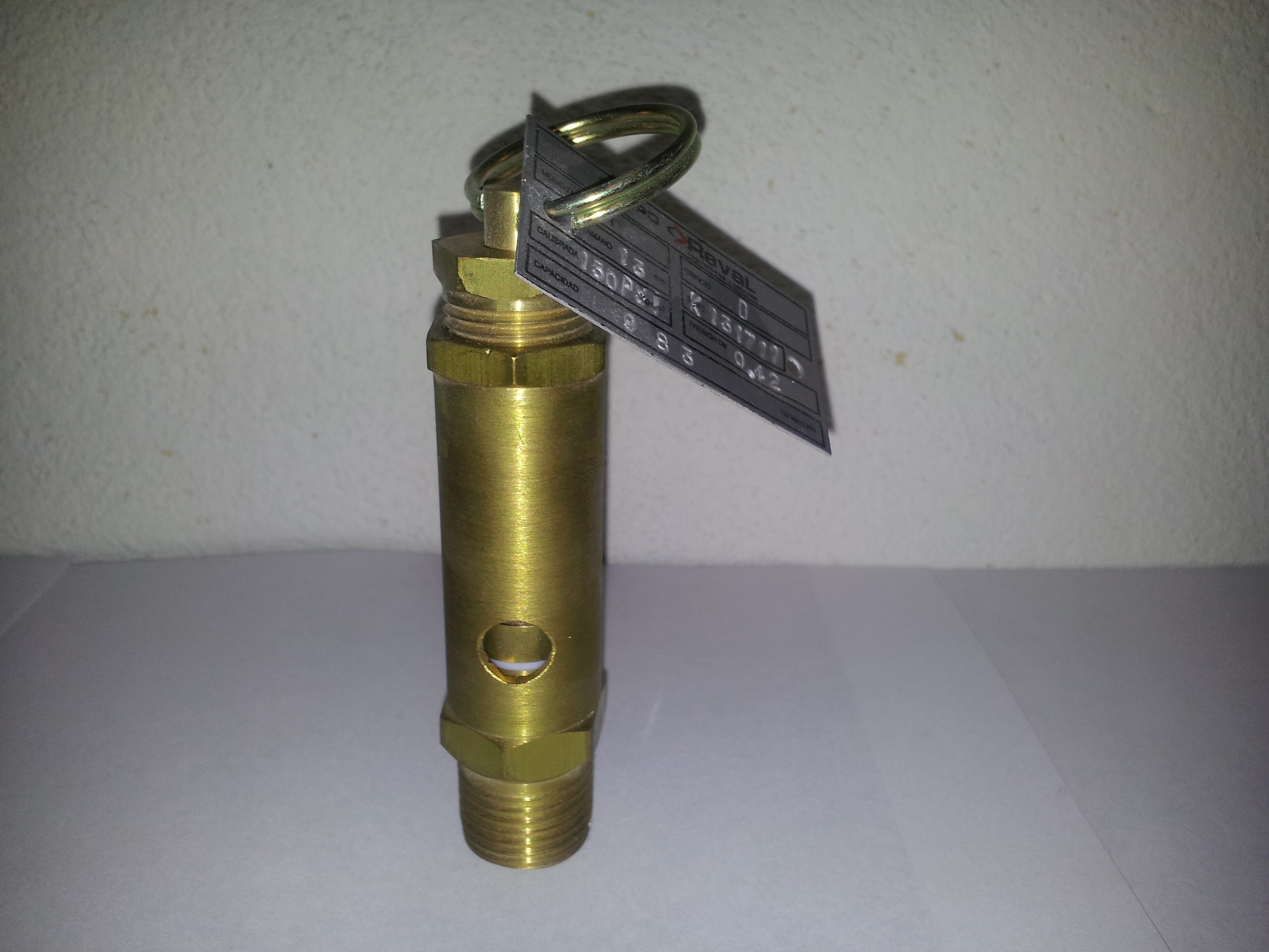 VÁLVULA DE SEGURIDAD TIPO ARGOLLA REVAL MODELO 210 - Instrumentacion RG VÁLVULA DE SEGURIDAD TIPO ARGOLLA REVAL MODELO 210 - Instrumentacion RG